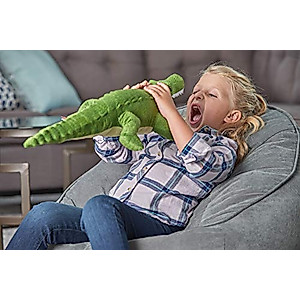 Wild Republic Green Alligator Plush, Stuffed Animal, Plush Toy, Gifts For Kids, Cuddlekins, 23"