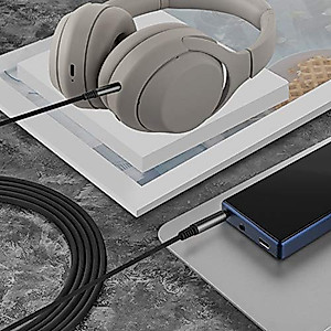 Geekria QuickFit Audio Cable with 4.4mm Adapter Compatible with Sony WH-1000XM5 1000XM4 XB910N XB900N CH710N MDR-XB950BT Cable, 2.5mm Balanced to 3.5mm Stereo Cord for Walkman, AMP (4 ft/1.2 m)