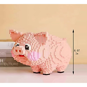 BDYDT Animal Pig Micro Building Blocks Set（2745PCS） Gift for Adults and Kids