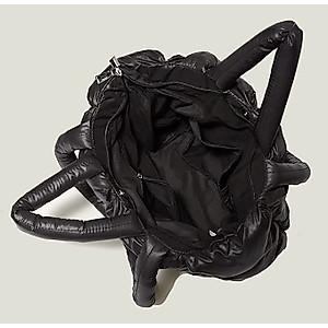 Puffer Shoulder Bag for Women Mini Down Satchel Hobo Bag Quilted Tote Bag Chic Purses 2023