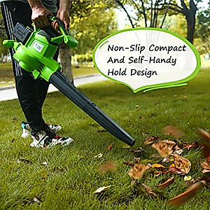 Cordless Leaf Blower, 20V 3 in 1 Electric Leaf Blower with 2 X 2.0Ah Battery & Charger,Adjustable Speed Control Blower,Lightweight Handheld Blower Kit for Leaf,Dust,Little Garbage,Lawn Care