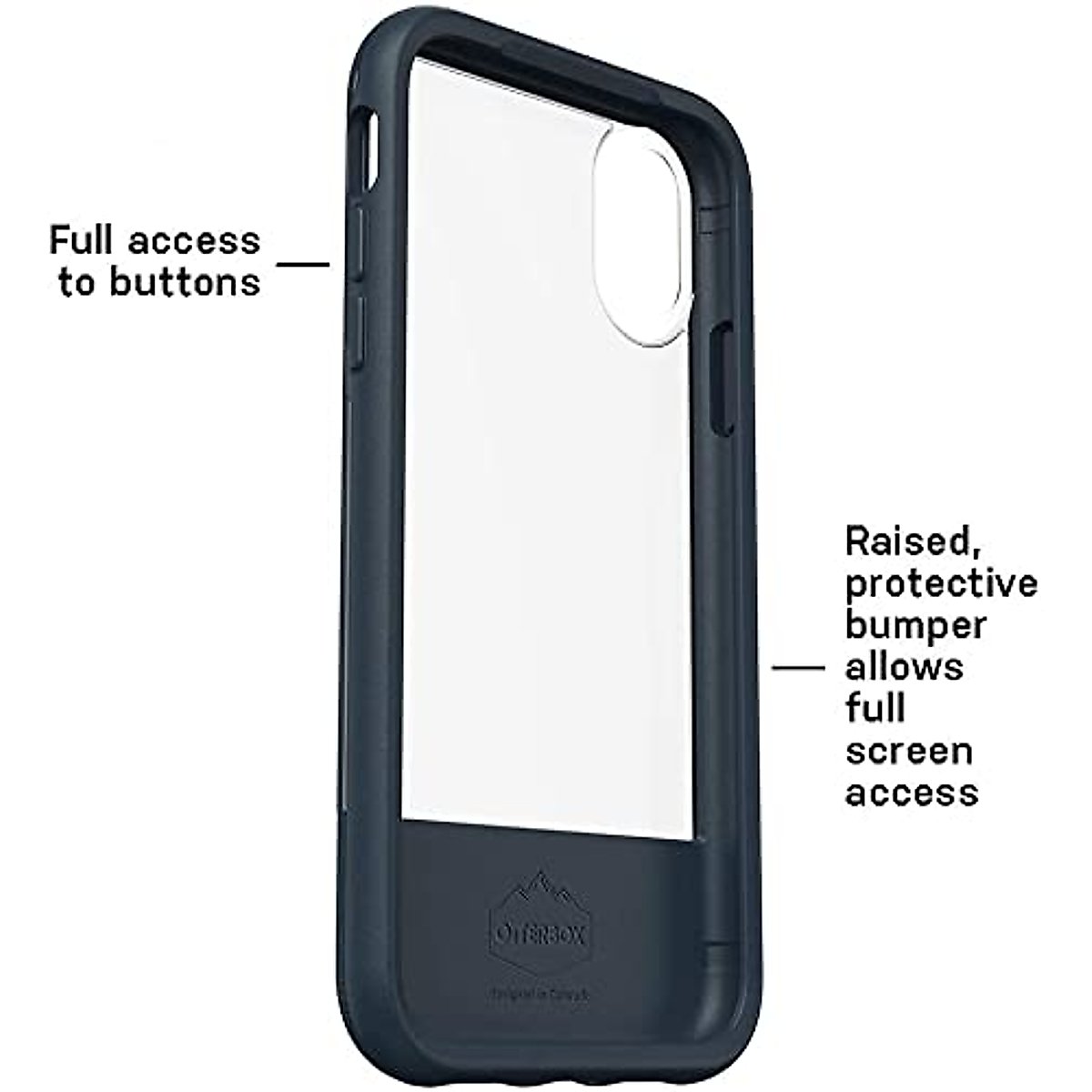 OtterBox Statement Series for iPhone XR Case with ZAGG Screen Protector, Extreme Shatter Protection - Bundle - (Clear/Dark Jade)