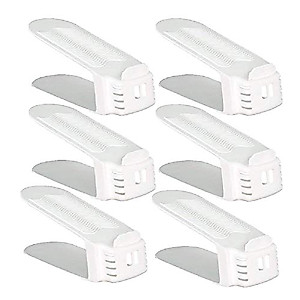 Shoe Slotz 6-Pack Space-Saving Storage Units in Ivory | As Seen on TV | No Assembly Required