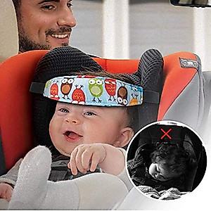 2 Pack Baby Car Head Support - Safety Car Seat Sleep Nap Aid Head Support Belt Offers Protection and Safety for Kids, Baby Stroller Seat Head Support Band Best Gift for Kids