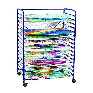Colorations - MOBRACK Mobile Art Drying Rack for Home or Classroom Use, Keep Artwork Protected While Drying, Space Saving Rack, 36 1/2 Inches High x 26 1/2 Inches Wide x 17 1/2 Inches Deep