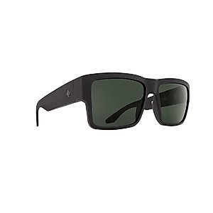 Spy Optic Cyrus Sunglasses Soft Matte Black with Happy Gray Green Lens