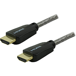 GE HDMI Cable, 2 Pack, 6 Feet, Full HD 1080p 4K 60Hz, HDMI 2.0, 18 Gbps, with Ethernet, HDR, for Smart TV, PS4, PS5, Xbox X, Blu-ray, Streaming, 33519