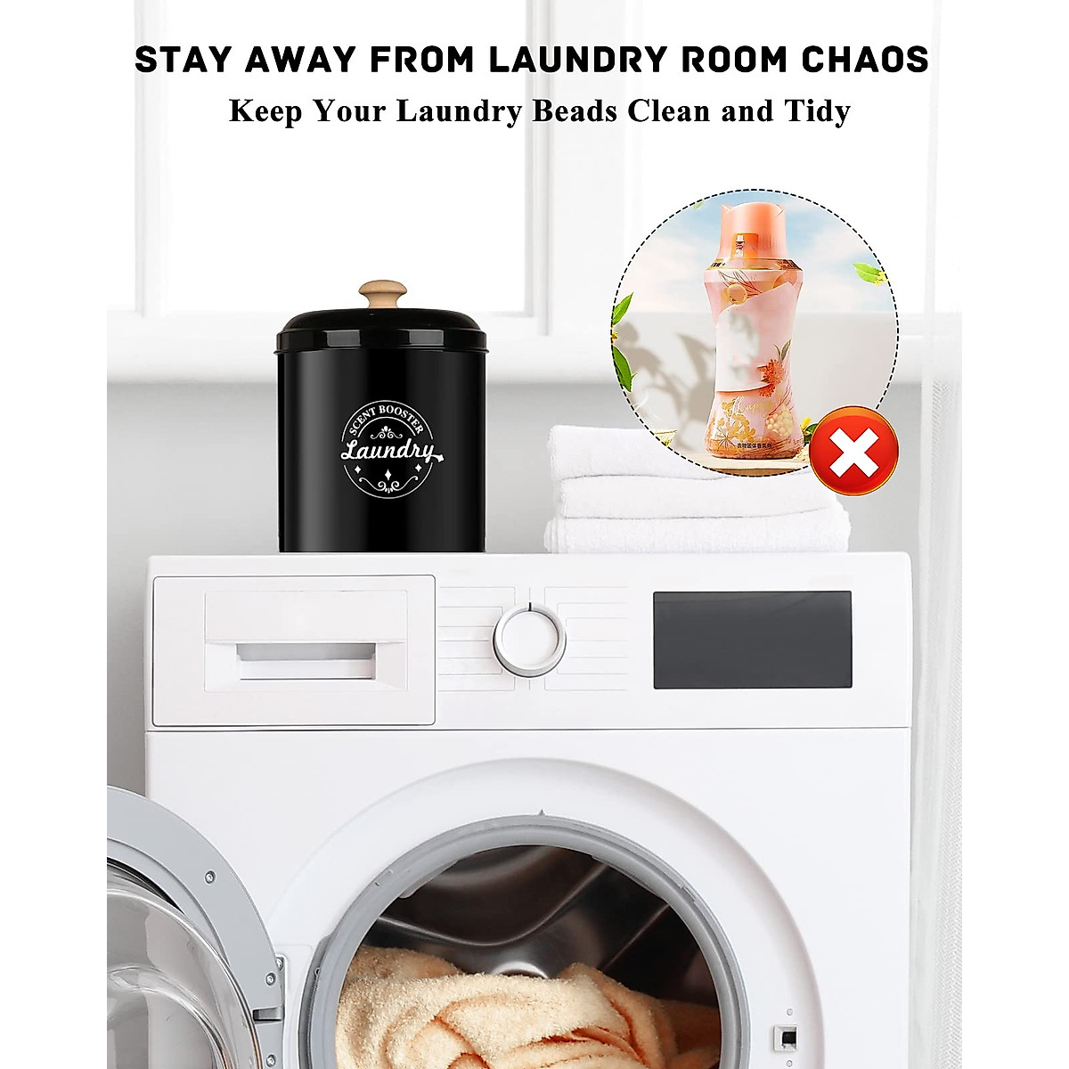 Laundry Scent Booster Beads Dispenser Container for Laundry Room ...