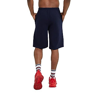 Champion Men's Graphic Jersey Short, Navy, Medium