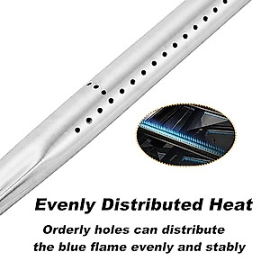 463347017 463342119 Grill Burner Heat Plates Replacement Parts for Charbroil 4 Burner 463377319 463376217 463376017 G470-0004-W1A Heat Tent G470-5200-W1 Char-broil Grill Parts Burner Tube Igniter Kit