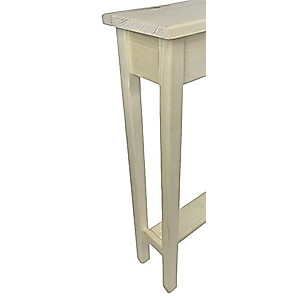 60" Unfinished Pine Narrow Tapered Leg Wall, Foyer, Sofa, Console, Hall Table