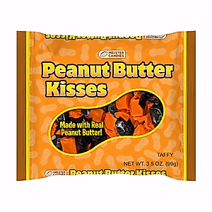 Melster Candies Peanut Butter Kisses Halloween Candy (Two 3.5 oz Bags)