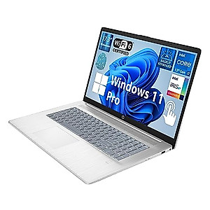 HP 2023 Business Laptop, 17.3" Widescreen HD+ Touchscreen, Intel 10-Core i7-1355U up to 5GHz, 32GB DDR4, 1TB SSD, Fingerprint Reader, Backlit Keyboard, HDMI, Bluetooth, WiFi 6, Windows 11 Pro, MarsPC
