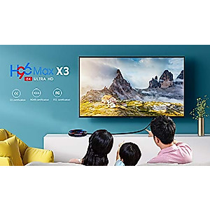 H96 Max X3 TV Box Android 9.0 4GB 32GB Android TV Box Amlogic S905X3 64-bit Quad core A55 CPU G31 GPU Support 2.4G/5G Dual Wifi/1000M LAN/BT 4.0/USD3.0/H265/HD2.1/3D 4K/8K Smart TV Box