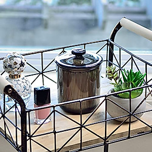 Youngever Black Plastic Apothecary Jars, Qtip Holder, Cotton Swab Holder, Bathroom Vanity Organizer for Cotton Balls, Cotton Pads, Qtips (2 Sets 15 Ounce)