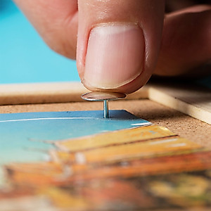 Mr. Pen Thumb Tack, Flat Push Pins, Silver Thumb Tacks, 500 Pack