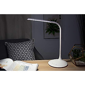 BLACK+DECKER VLED1819-BD Battery LED Desk Lamp, Dimmable with Adjustable Color Temperature, 4 Hour Battery Life, Rechargeable, Eco Friendly, White