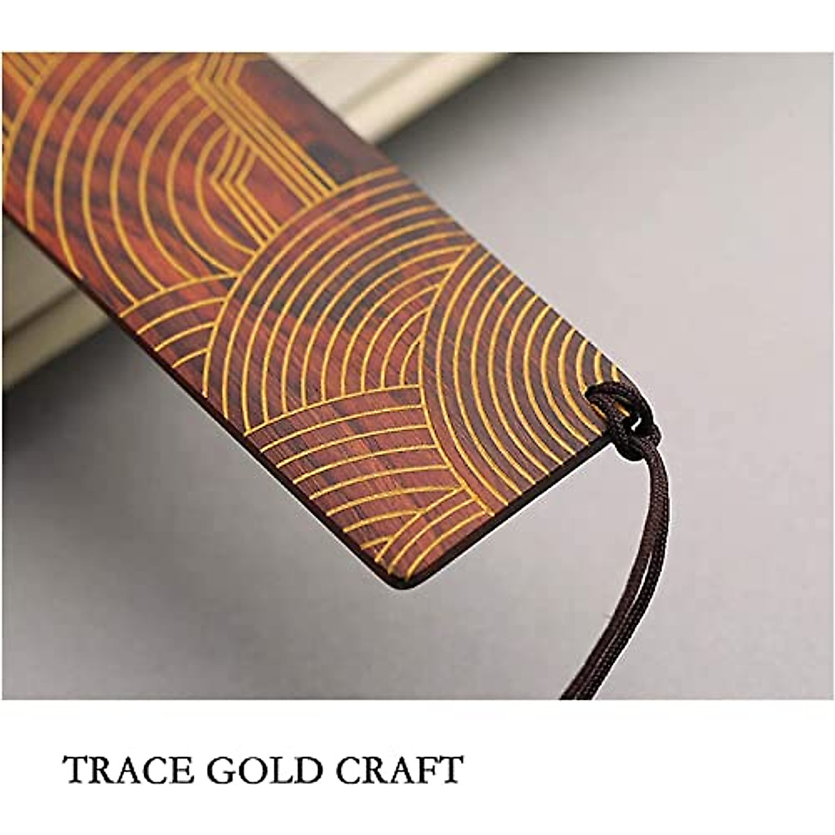 YHDCL Bookmarks Reading Page Markers Tassel, Wood Bookmark Inlaid Copper Bookmarks Handmade Natural Bookmarks with Tassel - Creative Gift for to Send Elders Antique Bookmark Set Page Markers