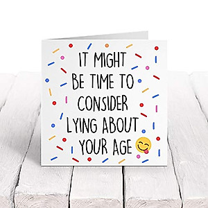 Funny Birthday Card | Rude Cards for Mum Dad Gran Grandad Brother Sister Him Her Man Woman Best Friend | Gift For Boyfriend Girlfriend Husband Wife | Present for 21st 30th 40th 50th 60th 70th | 15cm