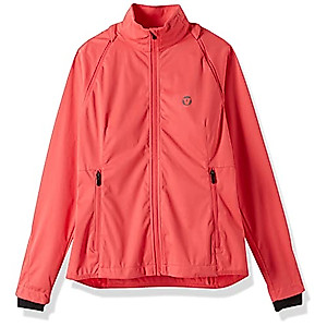 Outdoor Ventures Women's Full Zip Running Cycling Jacket Waterproof Windproof Reflective Removable Sleeves Athletic Vest