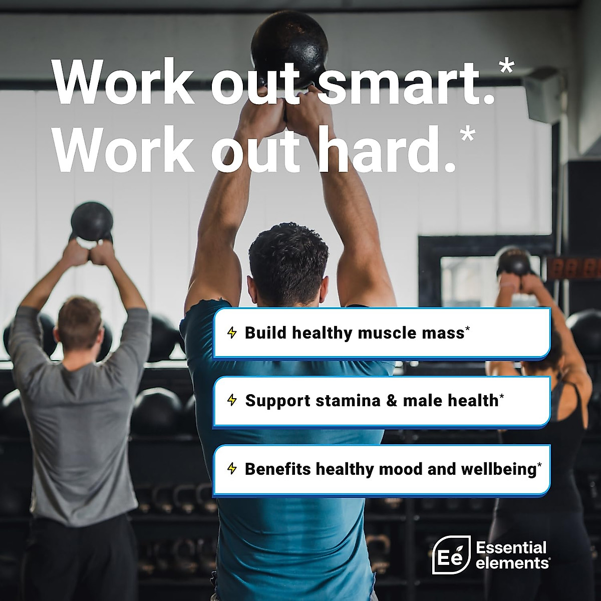 Essential Elements Male Health Supplement - Muscle Support & T-Health with DIM, Ashwagandha, Shilajit, More | T-Hero 60 Vegan Capsules (2-Pack)