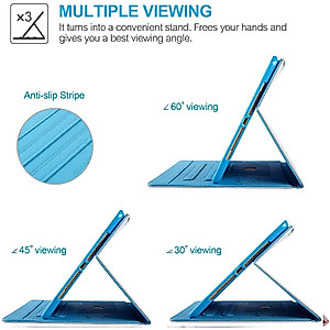 DTangLsm Compatible with iPad Pro 11 inch 4th/3rd/2nd/1st Generation Case 2022 2021 2020 2019, Slim PU Leather Cover Stand Protective Shell Case, Bear