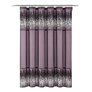 Lush Decor Shimmer Sequins Shower Curtain 72" x 70"