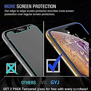 GYJ for iPhone 11 Case with 2 Screen Protector, Drop Protection Full Body Heavy Duty Rugged Military Grade Cover, Shockproof/Drop Proof Durable Phone Case iPhone 11 6.1" [Pink+Blue]