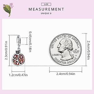 Delicate Pomegranate Pendant Charm 925 Sterling Silver Charm Fits For Pandora Bracelet Necklace