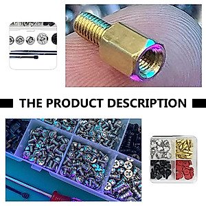 Beaupretty 1 Set Computer Screw Combination Screw Assortment Kit Computer Case Screws Kits Screws for Assembling Computer Screws Kit Computer Installation Kit Chassis Stainless Steel Bolt