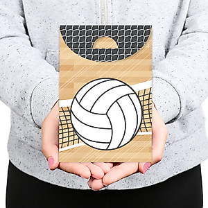 Big Dot of Happiness Bump, Set, Spike - Volleyball - Baby Shower or Birthday Gift Favor Bag - Party Goodie Boxes - Set of 12