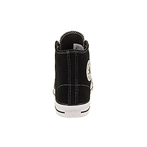 Converse Unisex Sneaker, Black Black White, 7 US Men