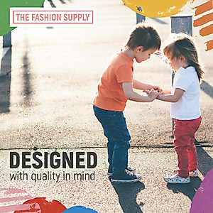 The Fashion Supply Kids Canvas Shoes for Girls & Boys - Breathable & Comfortable Boys & Girls Canvas Shoes, Yellow, Big Kid, 1