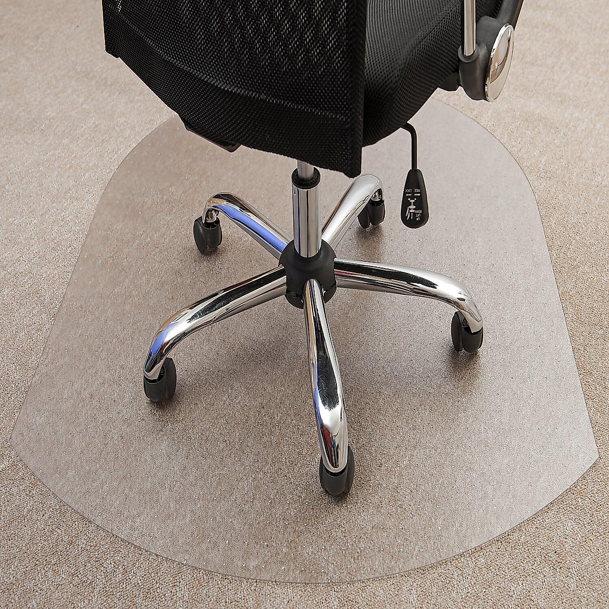 Ultimat Polycarbonate Contoured Chair Mat for Carpets up to 1/2" - 39 x 49"