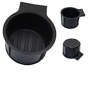 Ford Center Console Cup Holder Insert Fits for 2011-16 Ford F250 F350 F450 F550 Super Duty Black #CC3Z-2813562-AA