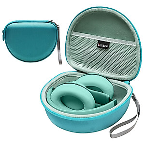 Headphone Case Compatible with Beats Studio Pro/Beats Solo 4 / Beats Studio 3 / Beats Solo 3 / Beats Solo 2 and for TOZO HT2 On-Ear Bluetooth Headphones - Peacock Green+Mint Green