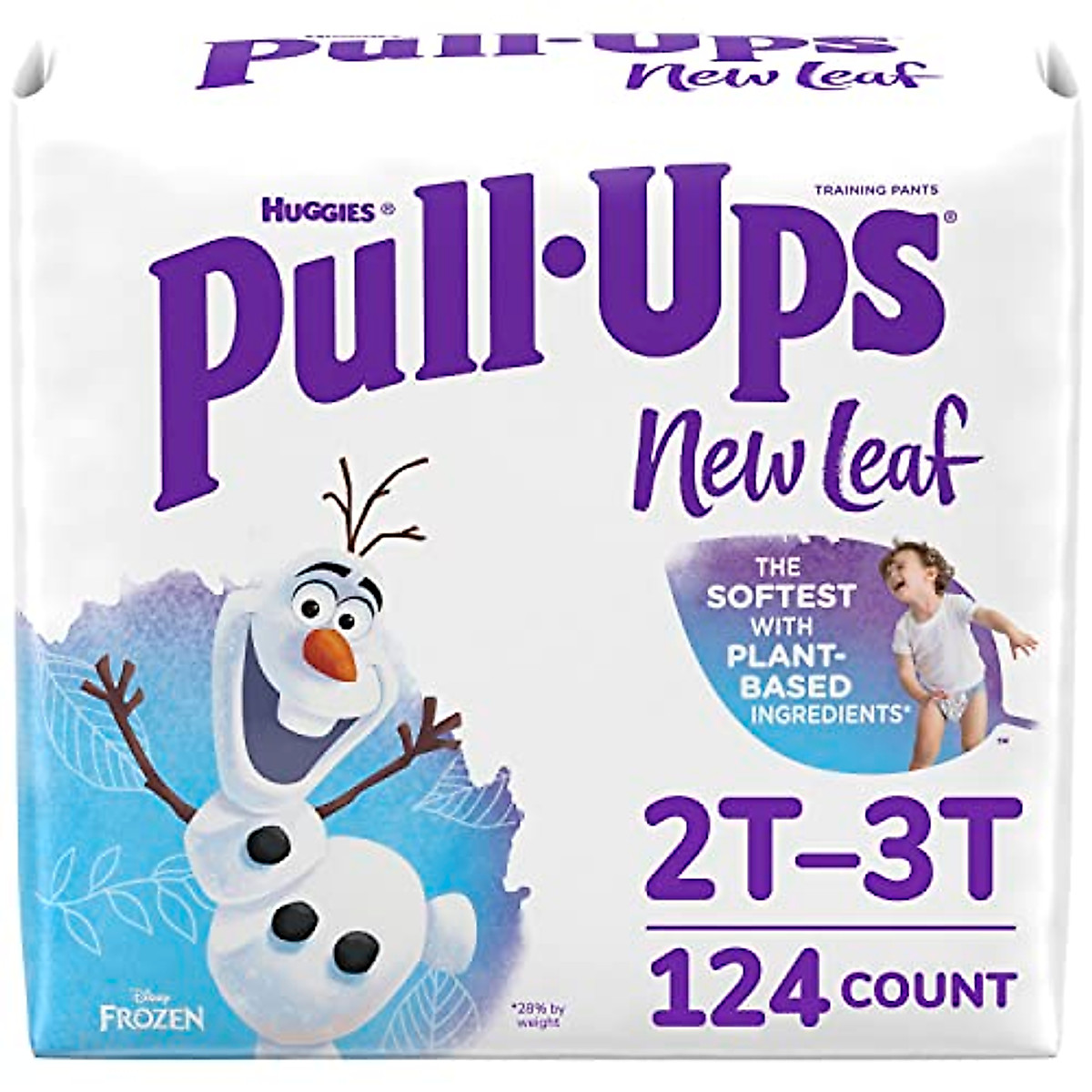 Pull-Ups New Leaf Boys' Disney Frozen Potty Training Pants, 2T-3T (16-34 lbs), 124 Ct (4 Packs of 31), Packaging May Vary