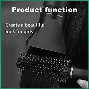 2PCS YAFIYGI Hair Dryer Attachment Universal Plastic Blower Nozzle Replace The Styling Professional Salon Hairdressing Tool of Blow Flat Hair Salon Only for Outer Diameter 4.2cm to 4.6cm