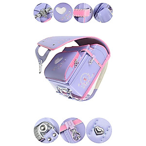 Randoseru Ransel Japanese upscale school bags for boys girls large capacity Senior PU leather light weight backpack