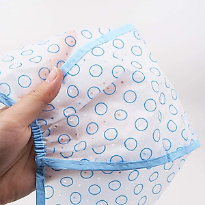 Yzurbu 3pcs Hair Highlighting Caps, Highlight Hair Coloring Frosting Dye Kit with Plastic Hooks for Salon Hair Dyeing Hairdressing (Pink, Blue, Purple）