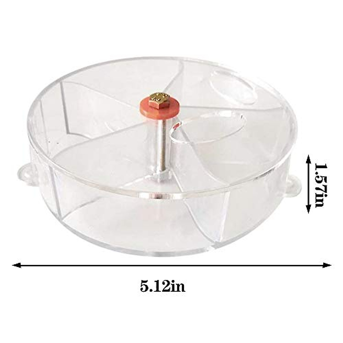 SHINYLYL Parrot Foraging Wheel - Bird Puzzle Feeder Spins Toy Intelligence Growth Cage Toys for Small and Medium Parrots Parakeet Canary Cage Feeder(White)