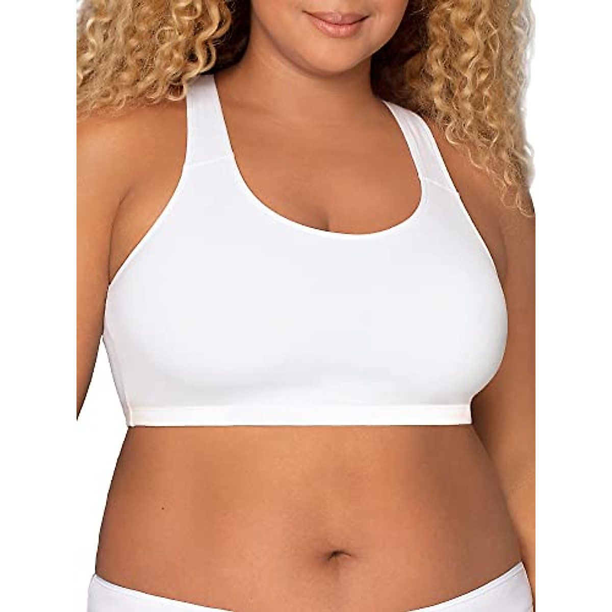 Fruit of the Loom Women's Built Up Tank Style Sports Bra Value Pack, Heather Grey W. Black/White/Black/Heather Grey W. Black/White/Black, 36