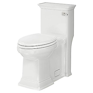 American Standard 2851A105.020 Town Square S Right Height Elongated One-Piece Toilet with Seat, White