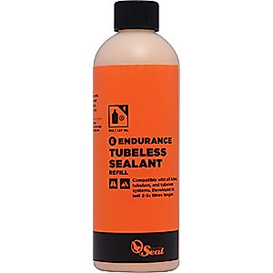 Orange Seal Endurance Formula Bicycle Tire Sealant for Road, Mountain Bike, CX, BMX, and Tri Bikes (8oz)