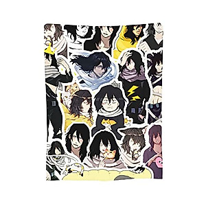Blanket Aizawa Shota Soft and Comfortable Warm Fleece Blanket for Sofa,Office Bed car Camp Couch Cozy Plush Throw Blankets Beach Blankets