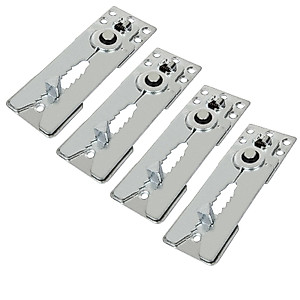 MNKNENG 4 Pack Sectional Couch Connectors Heavy Duty Steel Couch Connecting Clamp Interlocking Sofa Linker, Universal Sectional Clips Sofa Connection Bracket Hooks Buckle for Sliding Sofas