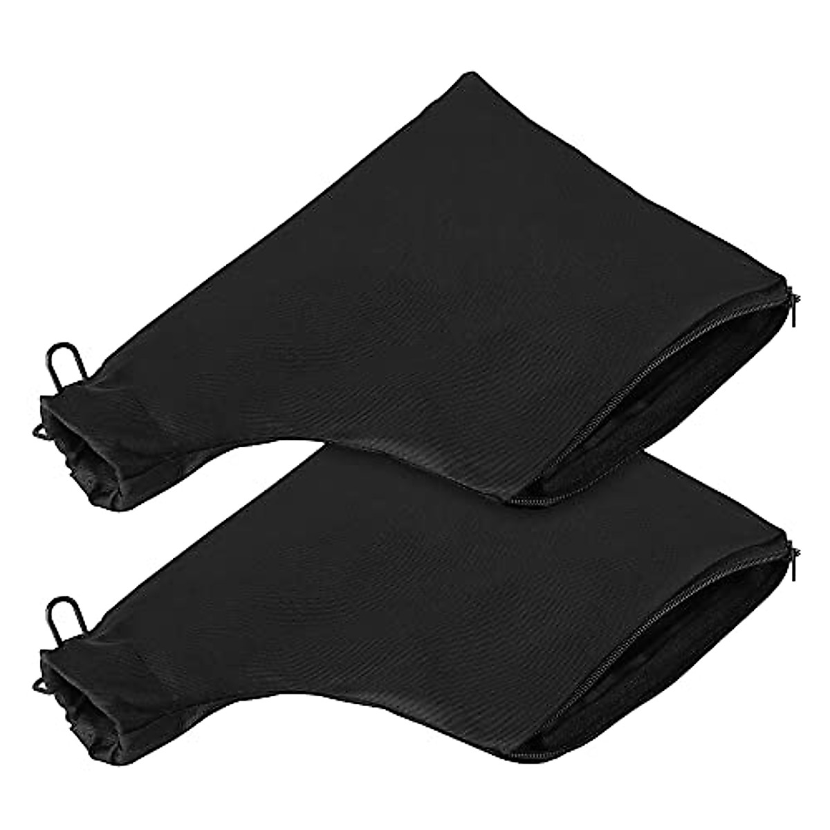Black Dust Collection Bag for Miter Saw 255 Model with Zipper and Wired Adjustable Stand, Dust Collector Bags for Miter Saw, Tank Belt Sander, Edge Planer, Diagonal Saw (2 Pack)