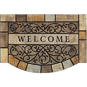 MTOUOCK Durable Welcome Door Mats, 24"x36" Heavy-Duty Large Welcome Mats for Front Door with Non-Slip Rubber Backing, Door Mats for Outside Entry, Front Door Mat for Garage, Patio, High Traffic Area