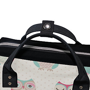 MAPOLO Owls Diaper Backpack Large Capacity Baby Bag Multi-Function Nappy Bags Travel Mom Backpack for Baby Care…