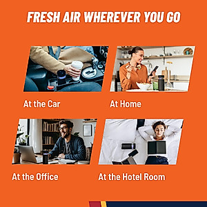 FRAM Portable Air Purifier H13 HEPA Filtration & UV-C LED Sterilization | Rechargeable Cordless Design for Home, Vehicles, Office, & Travel | Cleans Air of Dust, Smoke, & Other Contaminants | CAP30100